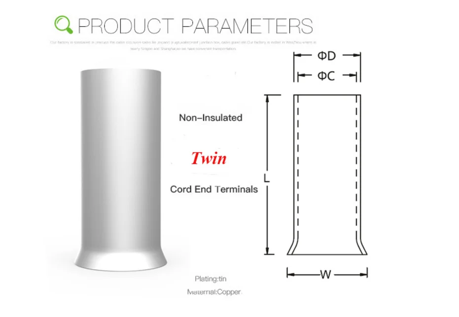 Uninsulated End Sleeves For Flexible Copper Cables - Buy Uninsulated ...