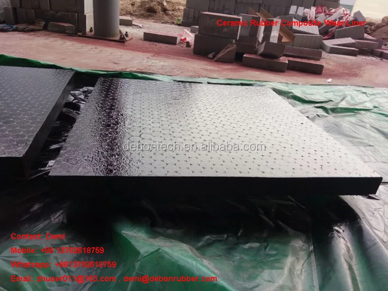 Polyurethane Rubber Ceramic Wear Resistant Chute Liner With Urethane