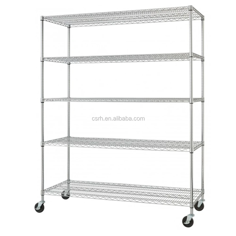 Heavy Duty Wire Shelf Trolley - Durable & Versatile