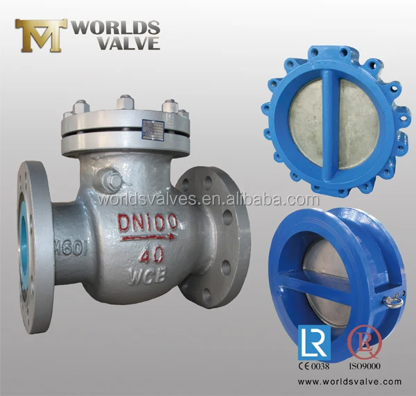 6 Inch Small Non Return Wafer Type Flange Butterfly Check Valve - Buy ...