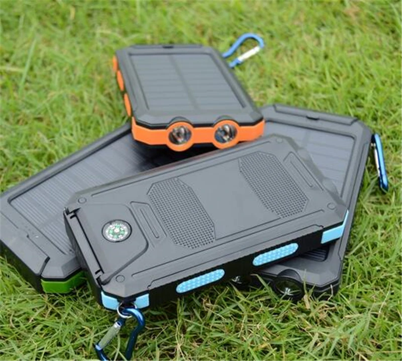 Portable Solar Mobile Phone Power Bank Waterproof Solar Charger 8000mah ...
