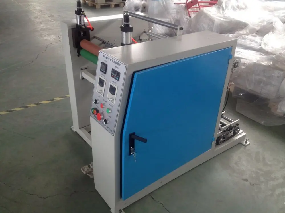 Pre-taped Masking Film Rolling Machine Plastic Film Roll Making Machine ...