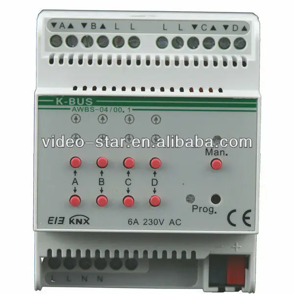 1 Channel Dmx Dimmer Knx/eib 4 Folds 16a 1-10v Dimmer Actuator - Buy ...