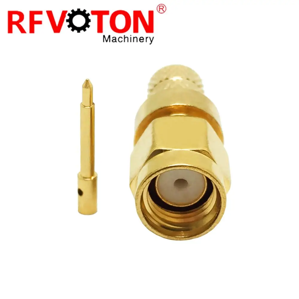 Sma Male Straight Crimp For Rg6 Rg59 Lmr240 Connector Rf Cable Adapter ...