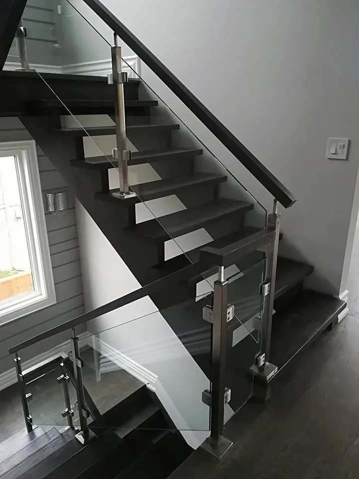 304 316 Stainless Steel Handrails - Glass for Commercial