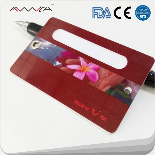 Custom Printed Logo Standard Size Hard Plastic PVC Luggage Tag