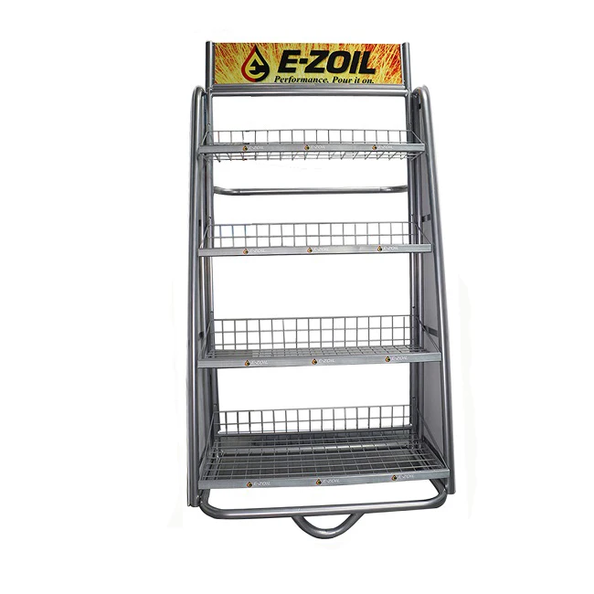 RUIMEI Removable 4-Tier Metal Engine Oil Storage Rack