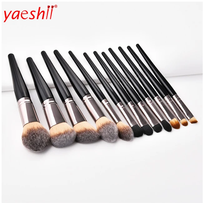 Yaeshii Pu Barrel Large Cylinder Makeup Brush Holder Classic Makeup ...