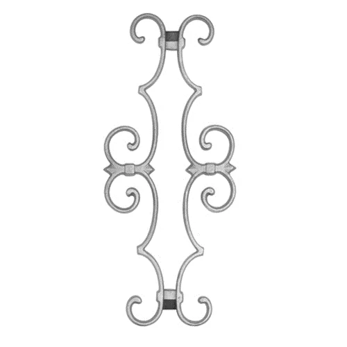 Jyd Ornamental Aluminum Fence Pickets Casting Scroll Fits Over 5/8 ...