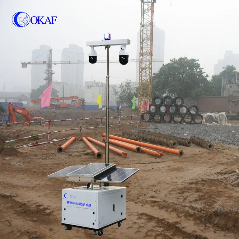 Rapid Deployment CCTV Cameras - Mobile Solar Security Trailer