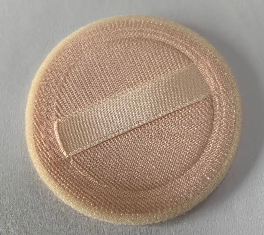 Free Samples Custom Size Round Cotton Compact Powder Puffs - Buy ...