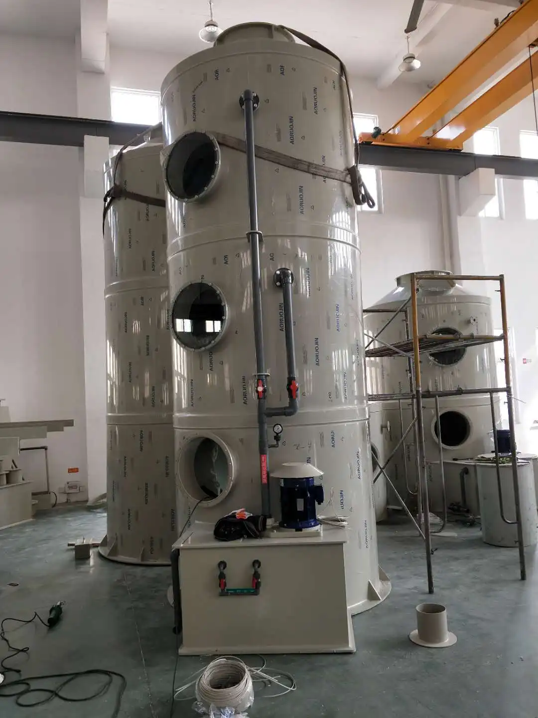 Industrial Waste Gas Purification - Spray Tower Efficiency