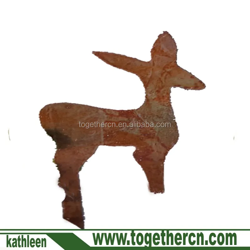 Garden Yard Art Rusty Metal Animal Vintage Metal Deer - Buy Metal ...