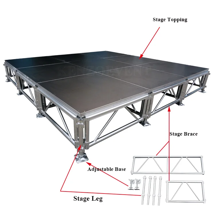 Aluminum Portable Stage Outdoor Concert Movable Stage| Alibaba.com