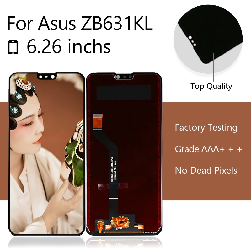 Lcd For Asus Zenfone Max Pro M2 Display Touch Screen Digitizer Assembly ...