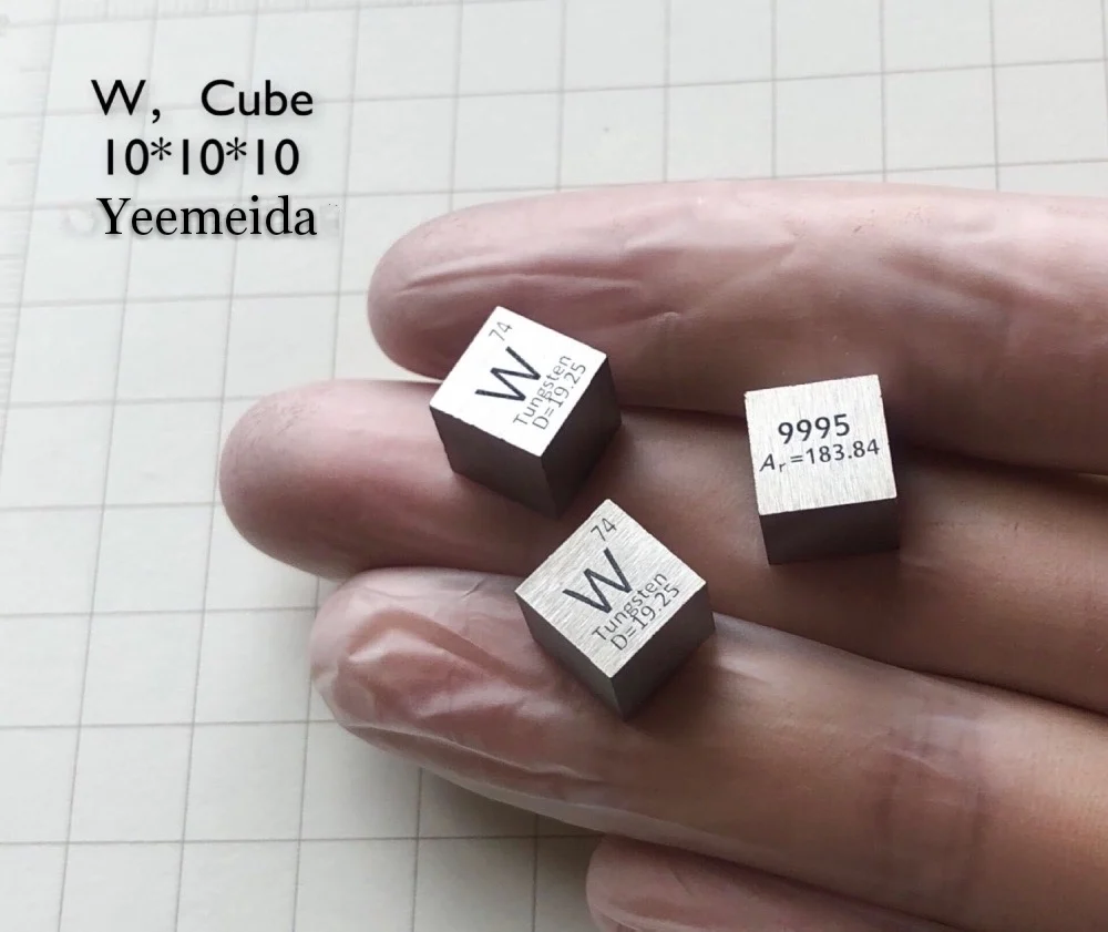 Element Cube Set 10mm Metal Density Cubes For Daily Metals Periodic ...