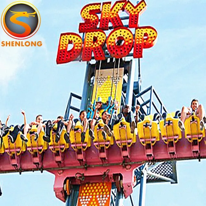 Adults Equipment Sky Drop Rides Thrilling Amusement Park Products ...