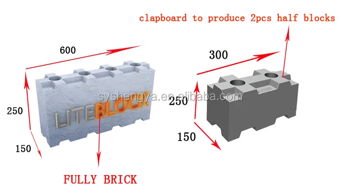 Interlocking Cellular Light Weight Concrete Lite Block Bricks Machinery ...