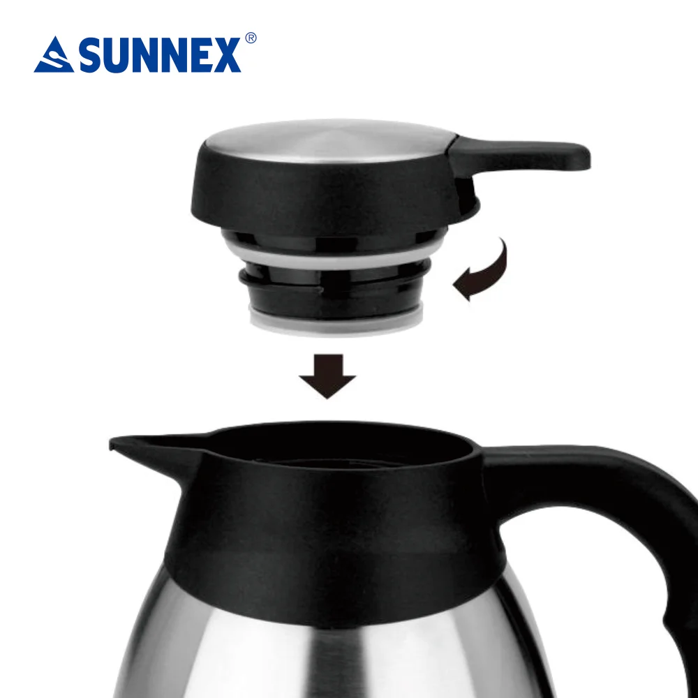 Sunnex Double-wall Vacuum Jugs,Water Carafe,1 Ltr,24hrs Heat & Cold ...