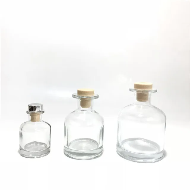 Round Aromatherapy Diffuser Glass Bottles - 60ml, 130ml, 250ml