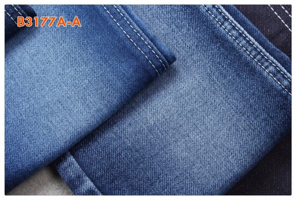 B3177a-a Cotton Polyester Lycra Fake Knitted Denim Jeans Fabric - Buy ...