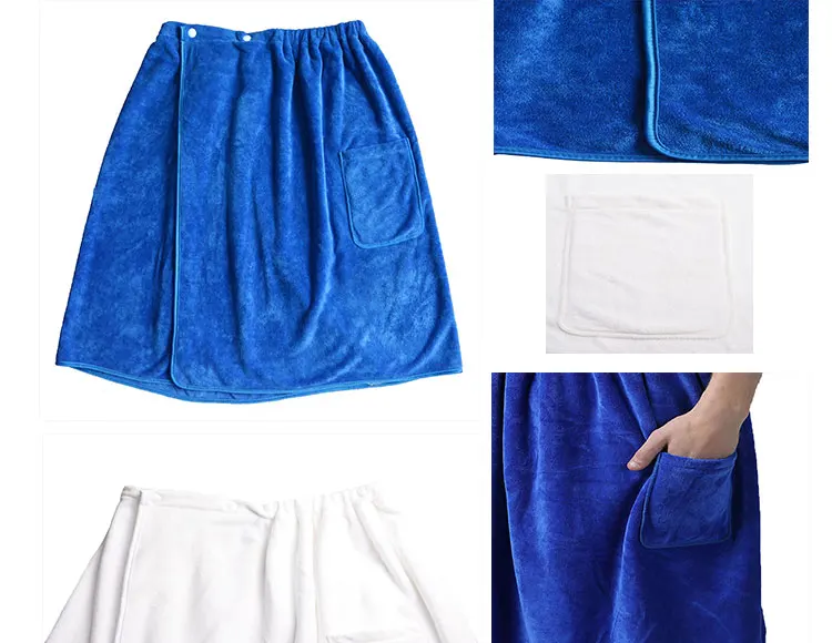 Sunland Microfiber Mens Bath Robe - Quick-Dry Spa Towel