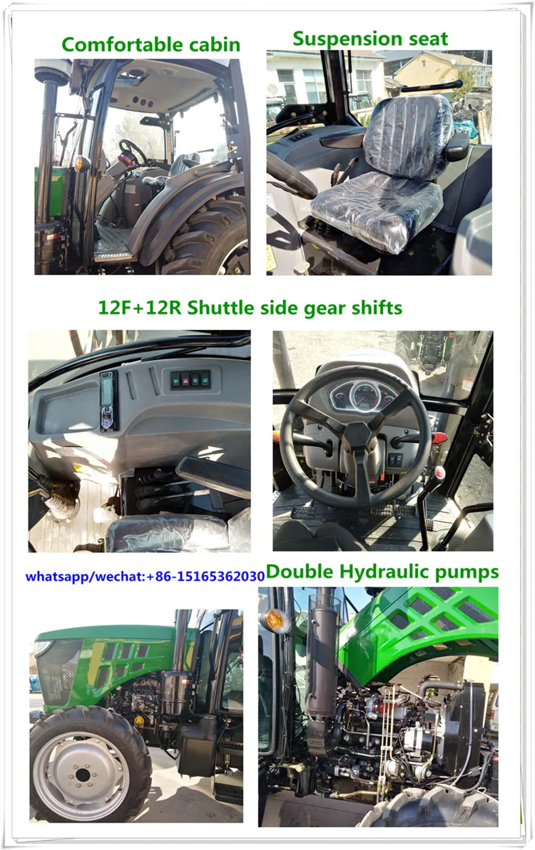 4wd 70hp 75 Hp 80 Hp Farm Tractor With Slasher Mower - Buy Tractor With ...