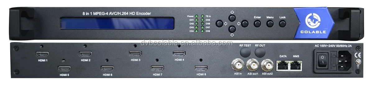 Dtv Cable Satellite Terrestrial Iptv Broadcasting System Headend Best Sale 8 Channels Hd Mepg4 ...