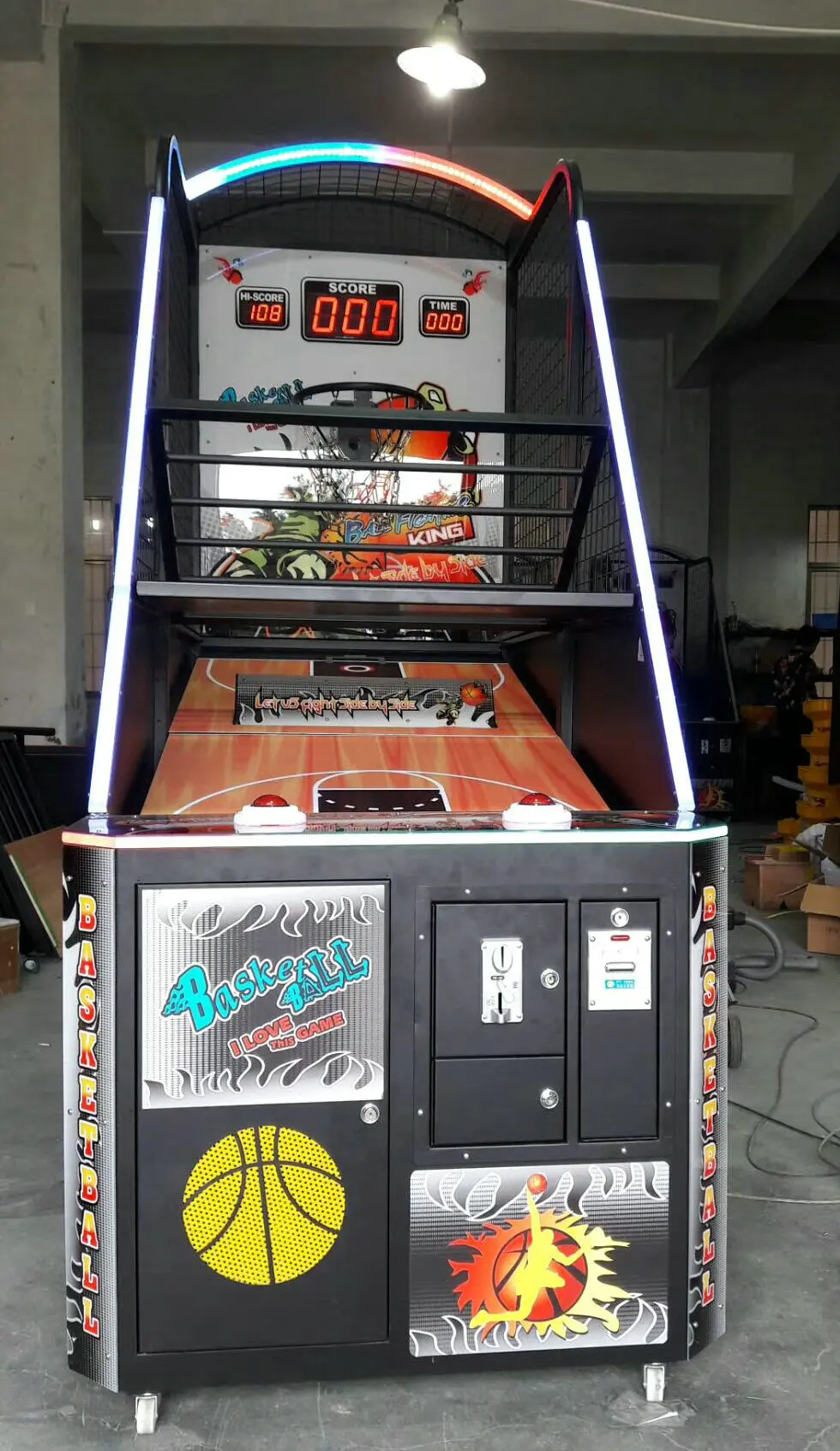 Street Basketball Arcade Coin Operated Ticket Redemption Game Machine ...