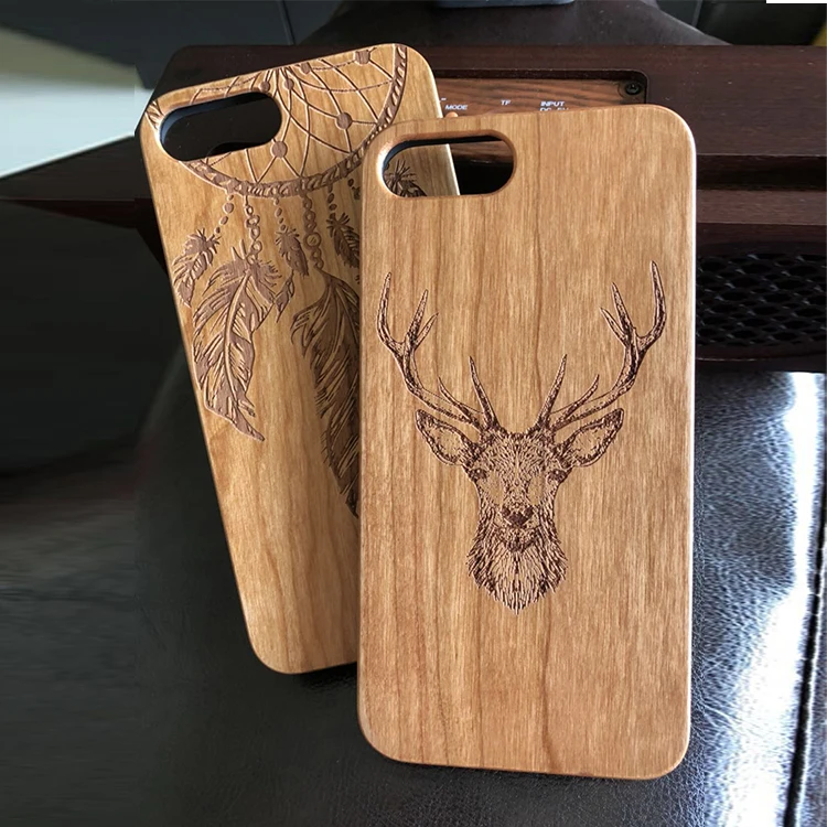 High Quality Wood Phone Case Engraving Wood Phone Cover Foriphone - Buy ...