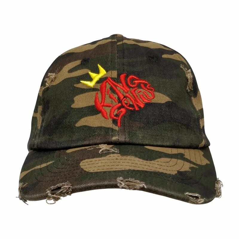 Custom Washed 6 Panel Green Destroyed Distressed Baseball Cap Hat ...