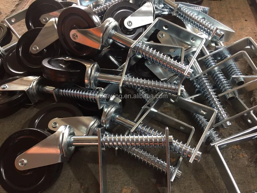Ss Spring Loaded Gate Wheel Image Caster Castor - Buy Spring Loaded ...
