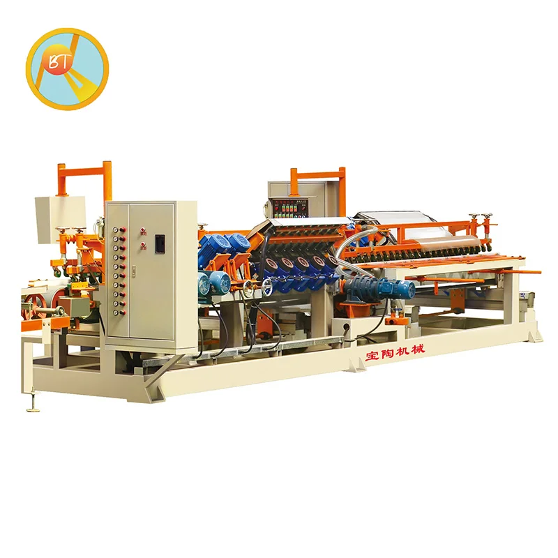 Multi Motor Cross 2 Edge Chamfer Grinding Machine For Ceramic Wall Tile ...