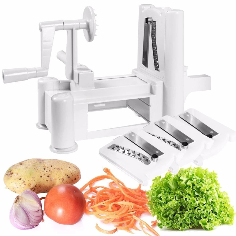 3 In 1 Hand Operated Vegetable Cutter And Chopper Multi-functional ...