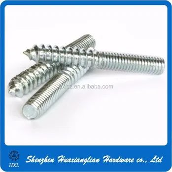 M5 M6 M8 M10 Double Ended Metal Self Tapping Threaded Rods Screw - Buy ...