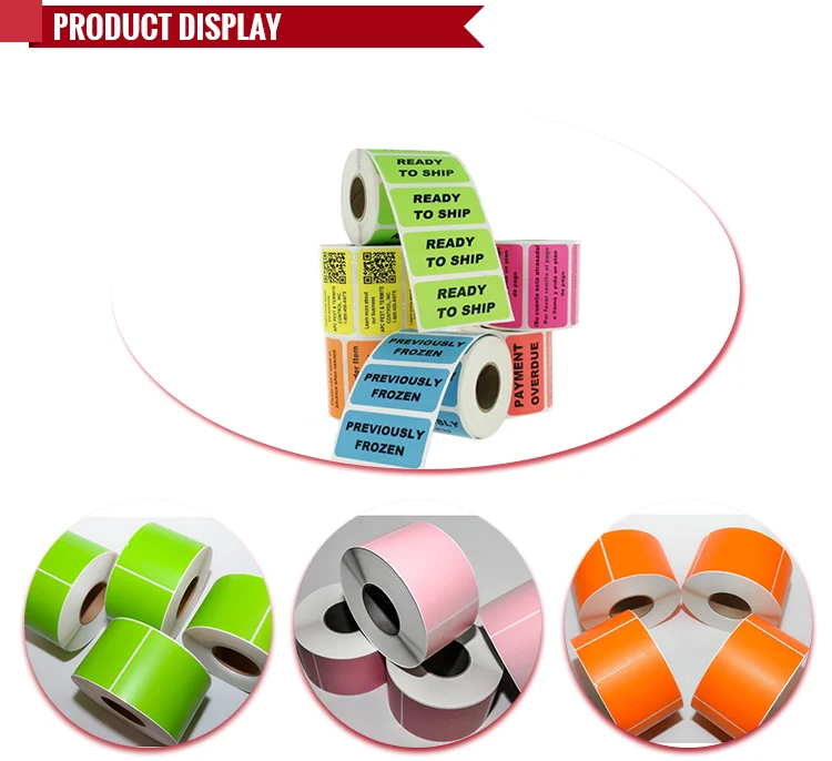 4x6x1000 Colored Thermal Transfer Label Full Color Labels Color Self ...