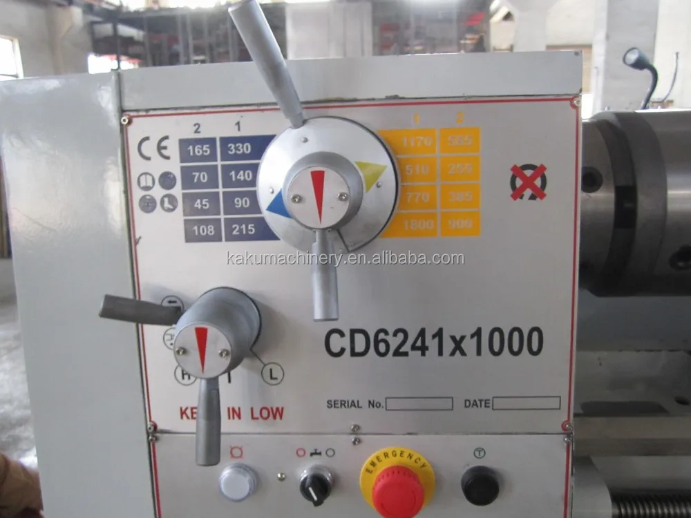 Rotor Cutting Parallel Lathes Metal Bench Work Cd6241 Lathe Machine ...