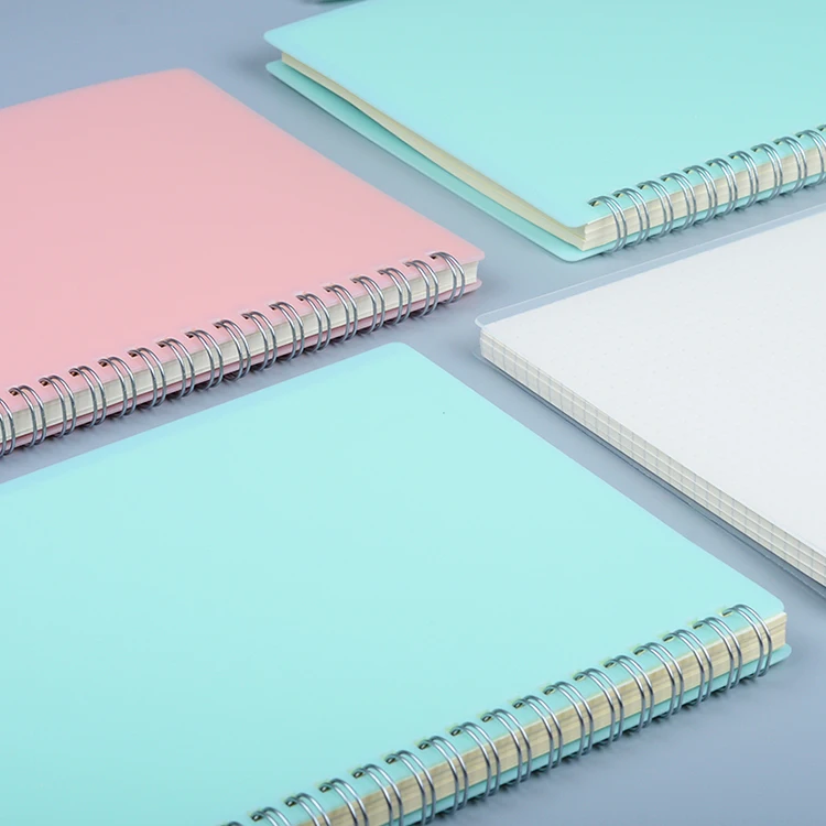 Custom Soft Hard Clear Pvc Plastic Cover Spiral Notebook A5 - Buy ...