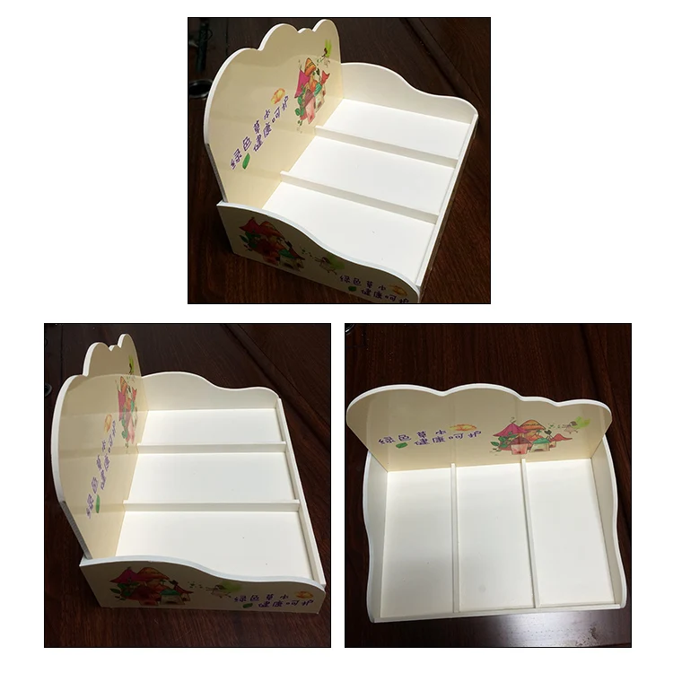 Custom Design Tabletop Pvc Board Display Rack Plastic Display Stand ...