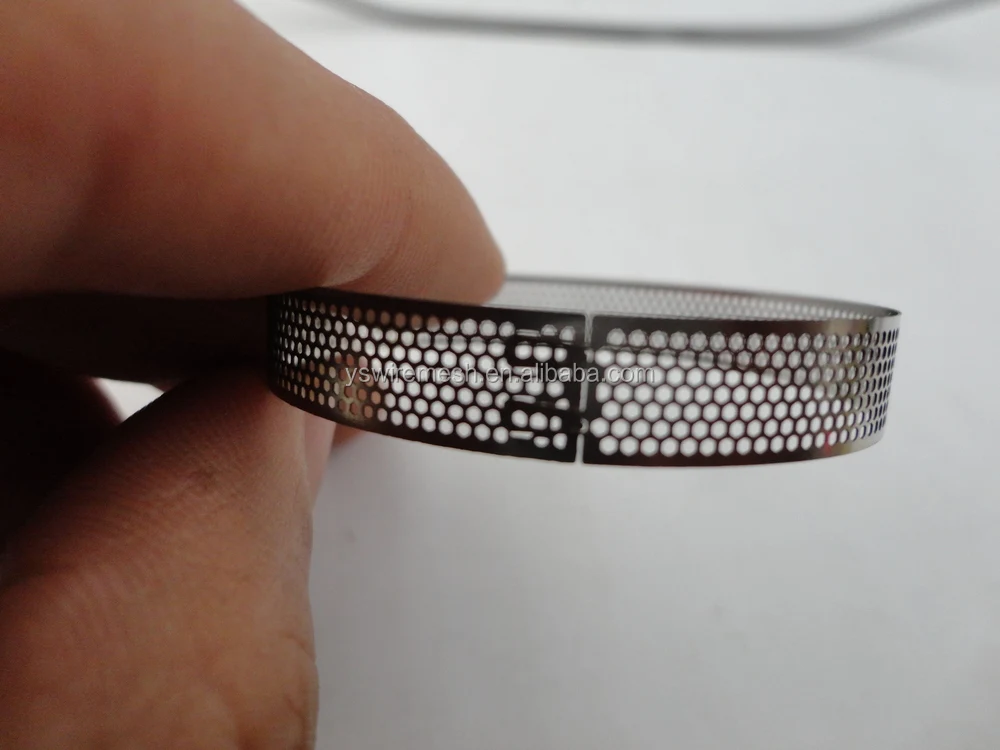 Stainless Steel Smoke Sensor Filter / Perforated Hole Filter For Smoke ...