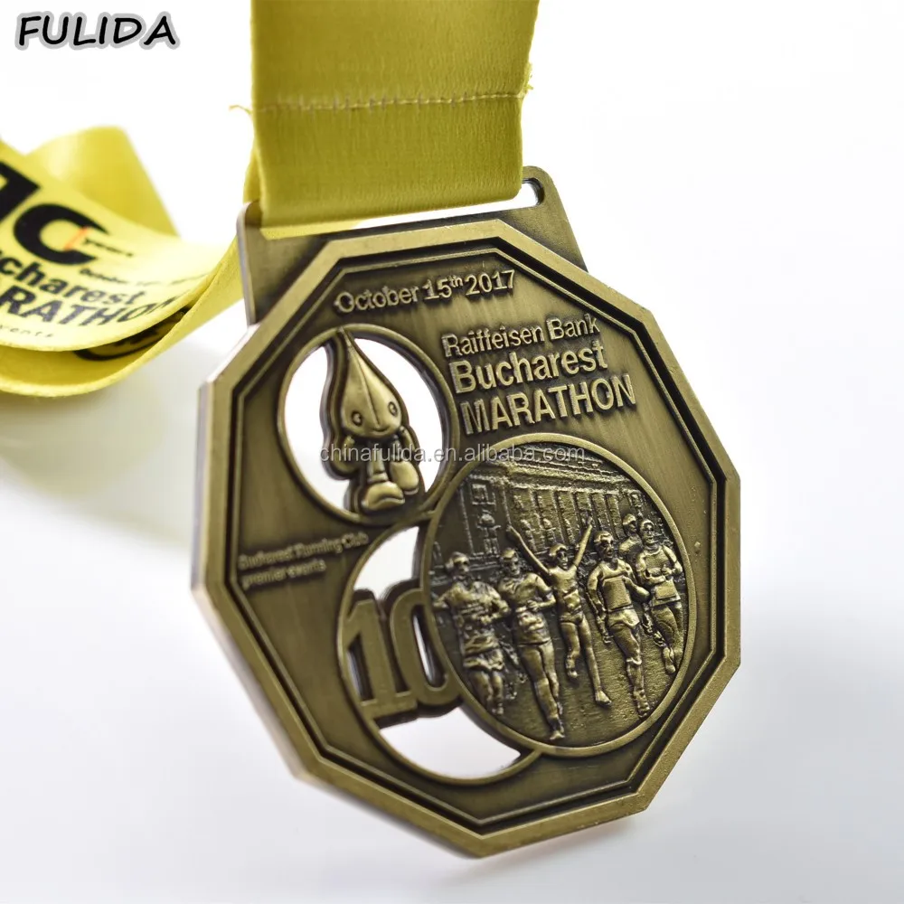 Custom Marathon Running Medals - Gold Sports Awards