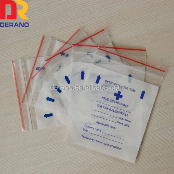 Medical Resealable Bags Plastic Drug Pill Dispensing Envelope - Buy ...