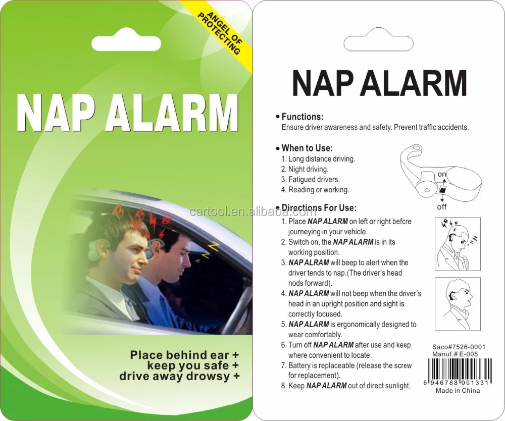 Factory Price Anti Drowsy Car Driver Anti Sleep Alarm Alert Nap Alarm ...