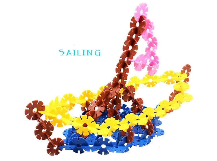 660pcs Snow Flower Toy Outdoor Building Blocks Plastic Children ...