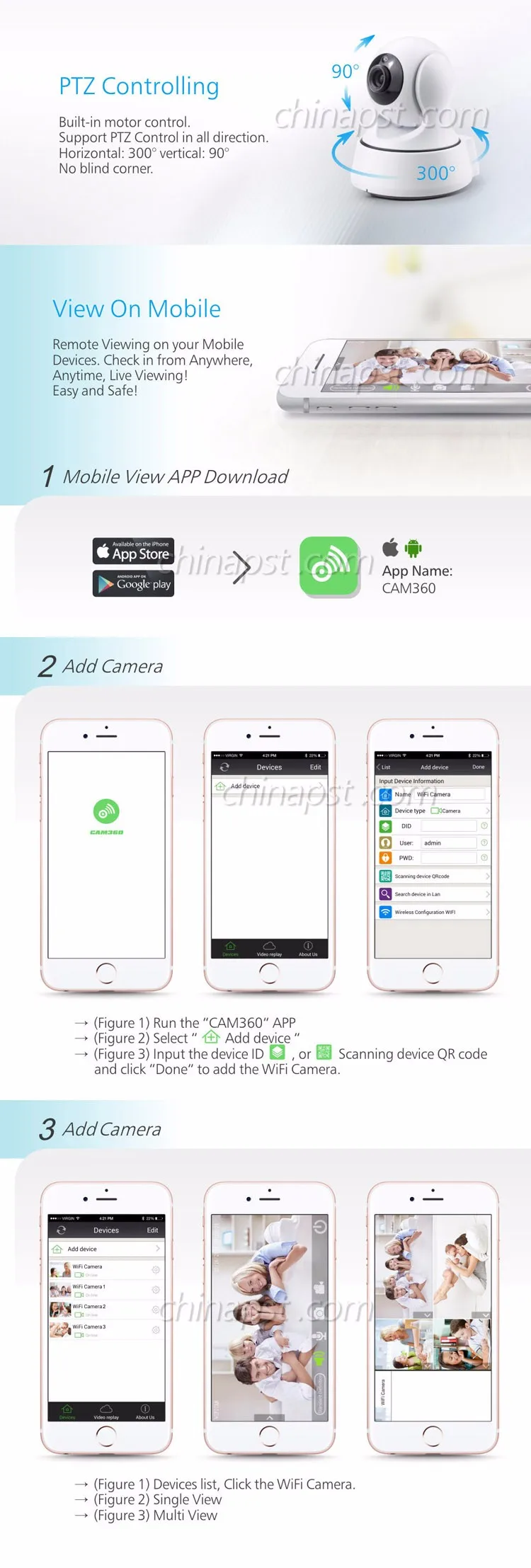 2018 Hot Sale Android/iphone Cam360 App Hd Mini Oem Home Ir Security ...