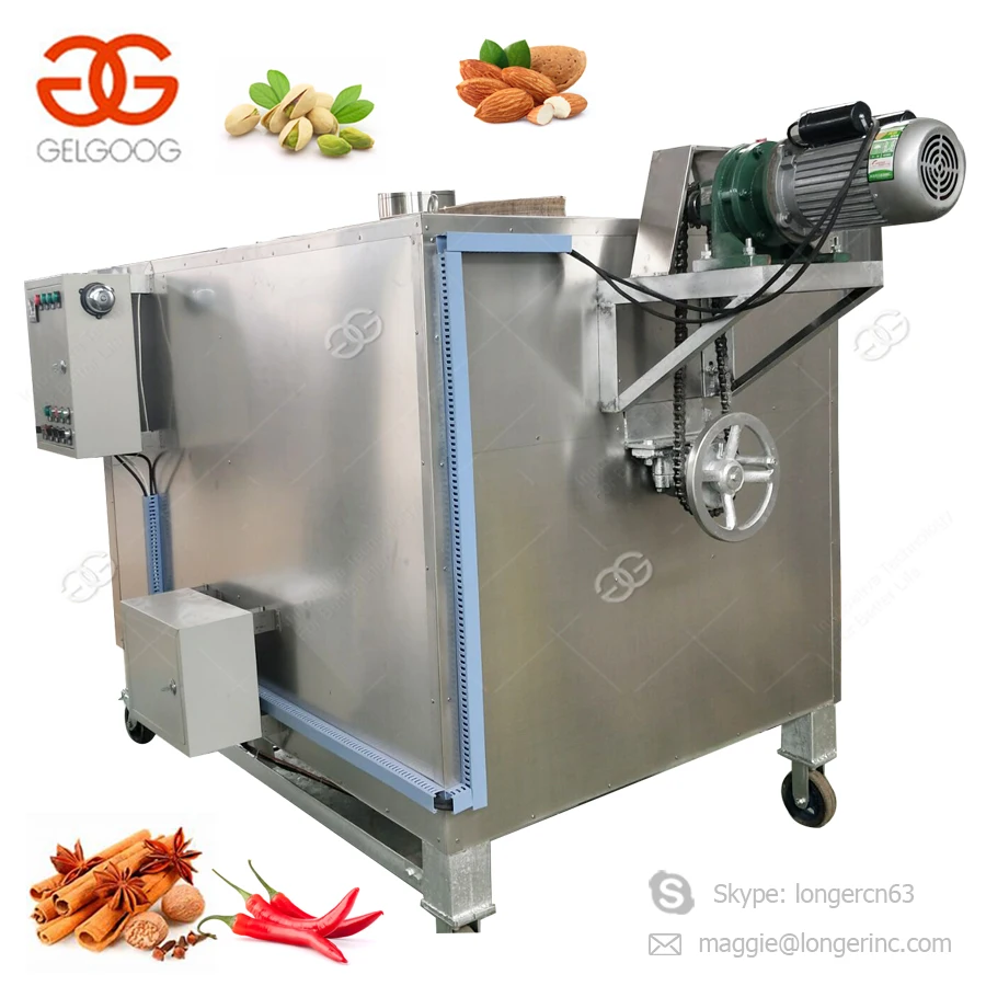 Electric Gas Heating Grain Peanut Hazelnut Chestnut Cacao Roasting ...