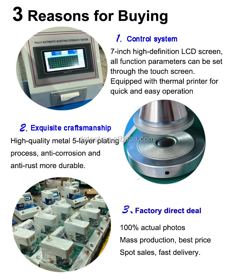 ISO 2758 ISO 2759 Cardboard Mullen Bursting Tester - ZL-9004