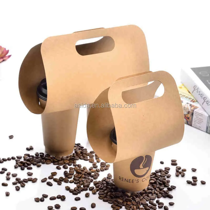 뜨거운 음료 테이크 아웃 상자 4 팩 종이 커피 컵 음료 병 캐리어 Buy 종이 커피 캐리어4 팩 병 캐리어골판지 상자 병 캐리어 Product On