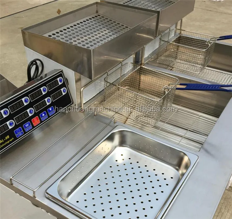 Newest Hot Sale Mobile Fried Chicken Fryer Cart Chips Snack Cart Food ...
