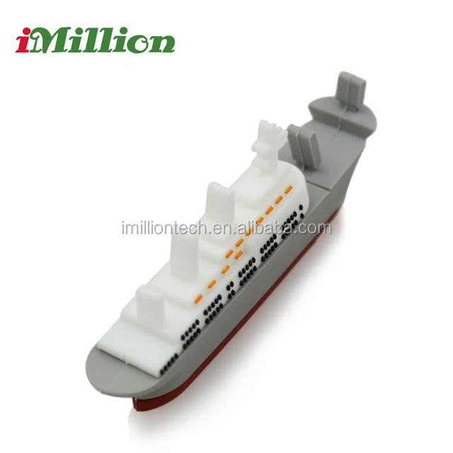 Cool And Nice Custom Boat/ship/cruise Ship Shaped Pvc Usb Flash Drive ...